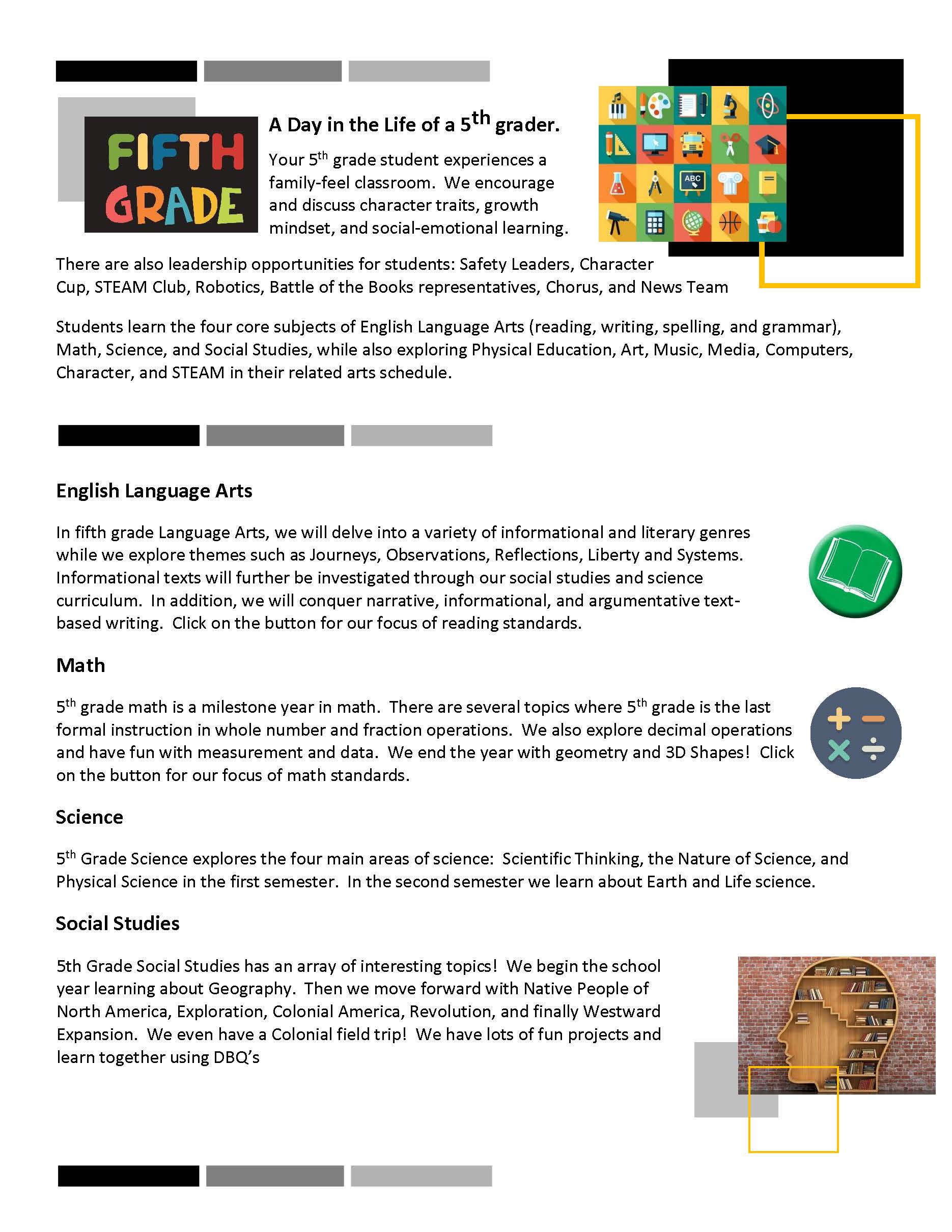 Fifth Grade – Wards Creek Elementary School